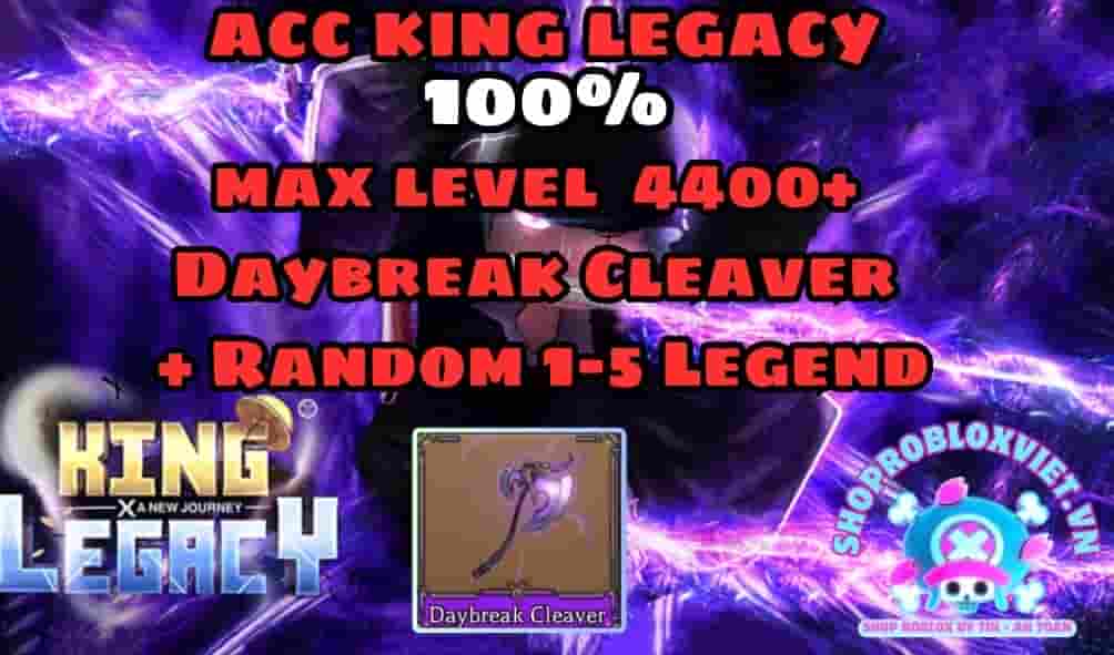 Acc King Legacy - Shop Roblox Việt - Lựa Chọn Số 1 Cho Mua Bán Robux Và ...